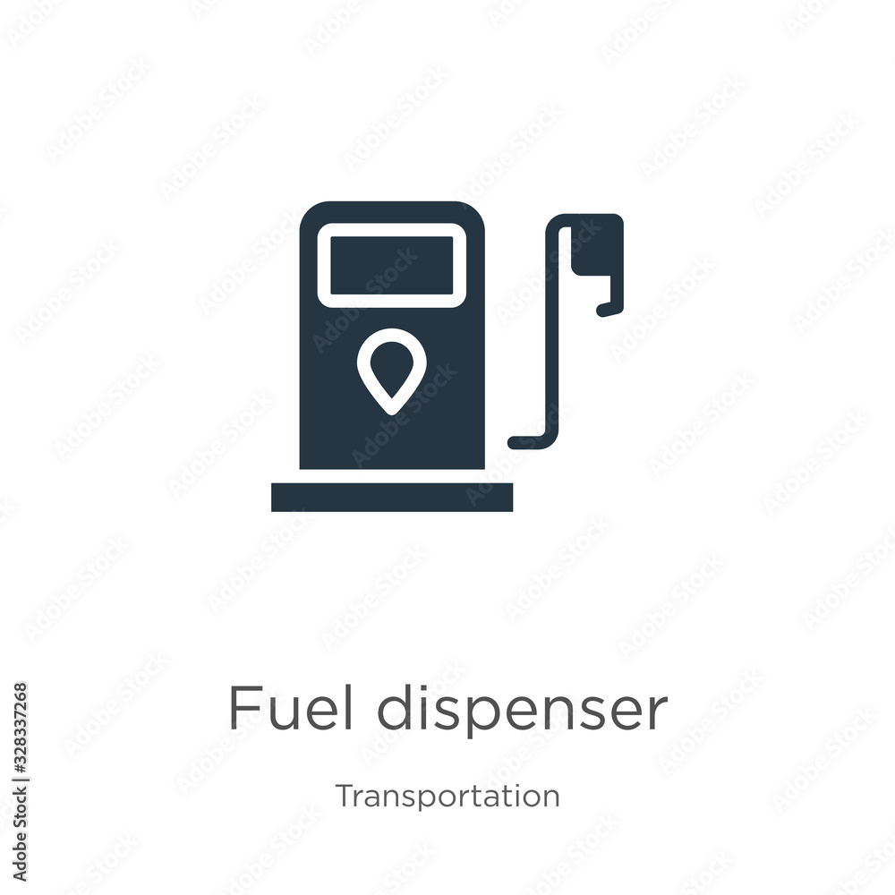Fuel dispenser icon vector. Trendy flat fuel dispenser icon from ...