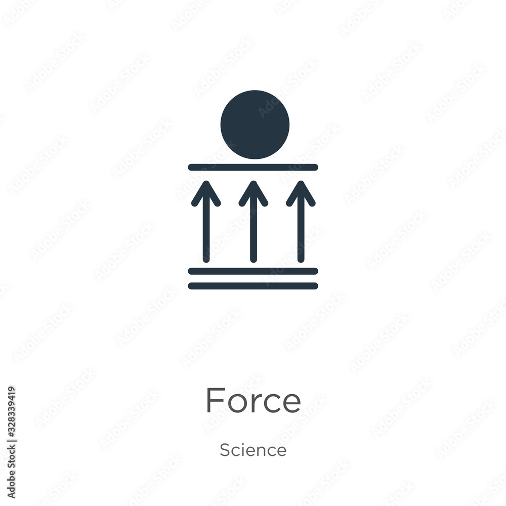 Vetor do Stock: Force icon vector. Trendy flat force icon from science ...