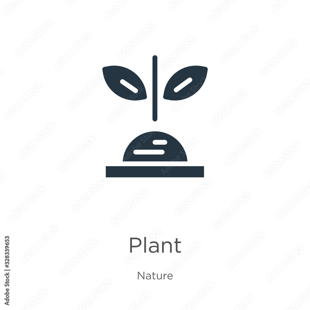 Plant icon icon vector. Trendy flat plant icon icon from nature ...
