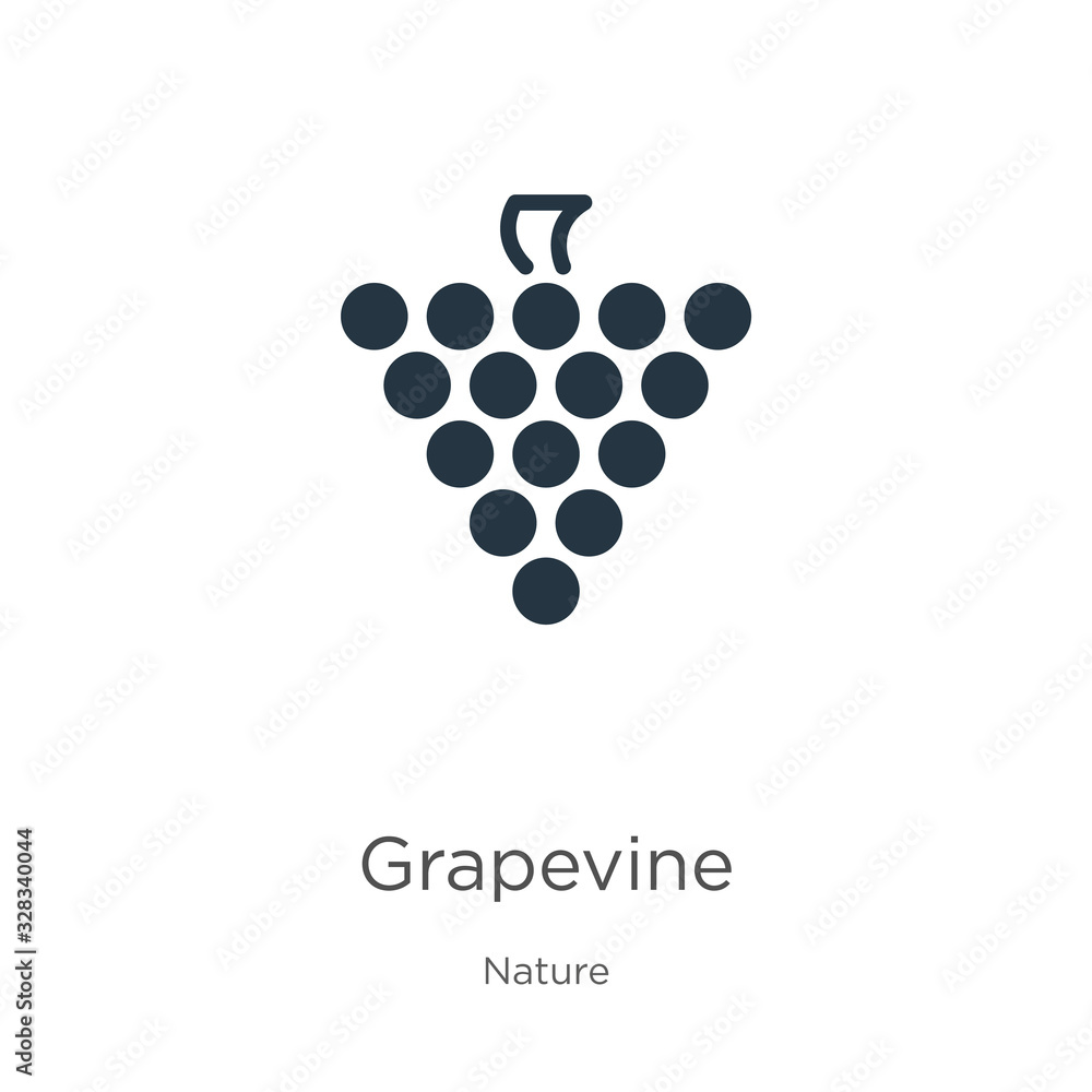 Grapevine icon vector. Trendy flat grapevine icon from nature ...