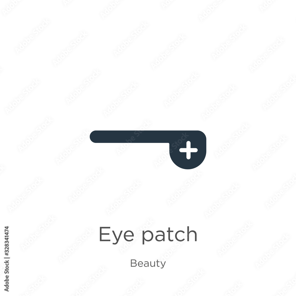 Eye patch icon vector. Trendy flat eye patch icon from beauty ...