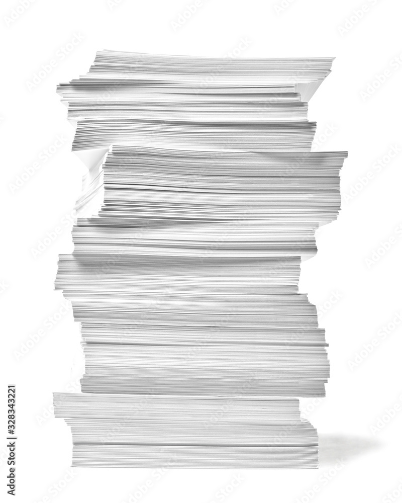 paper stack pile office paperwork busniess education Stock Photo ...