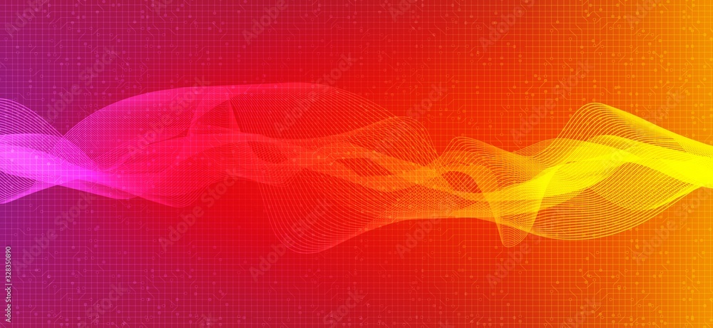 Colorful Digital Sound Wave Background,technology and earthquake wave ...