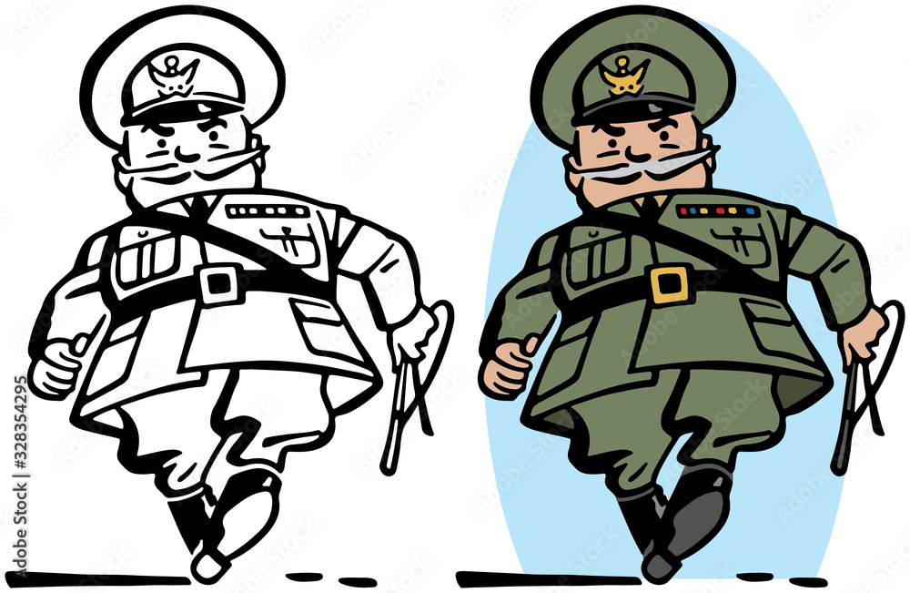 Army General Cartoon