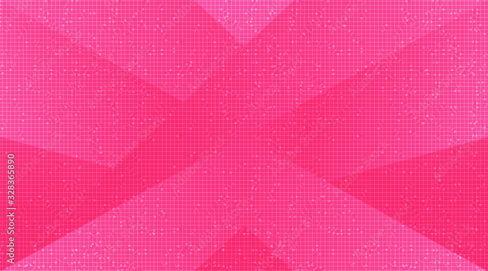 Pink Microchip on Technology Background,Hi-tech Digital and security ...