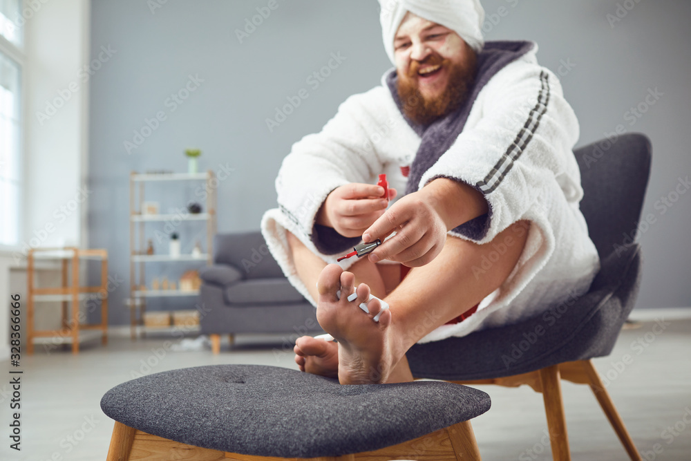 A Funny Guy In Bathrobe