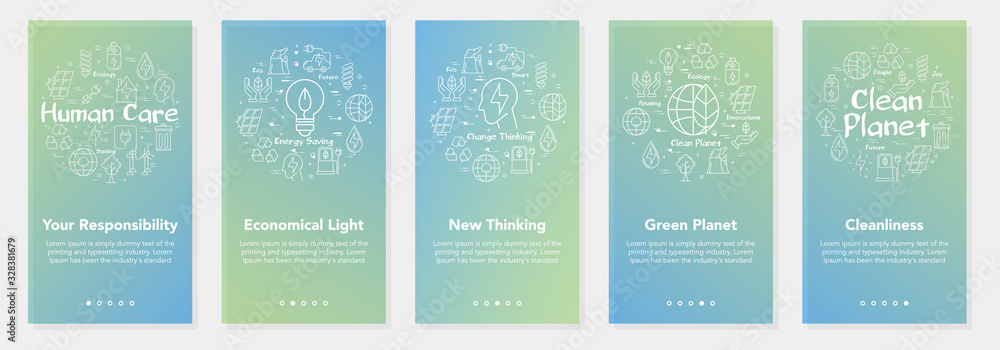 Vertical banners ecology and alternative energy sources - 07 Stock ...