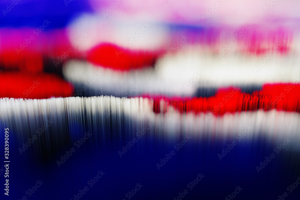 A 3d render abstract digital art, inspired by power of red, white and ...