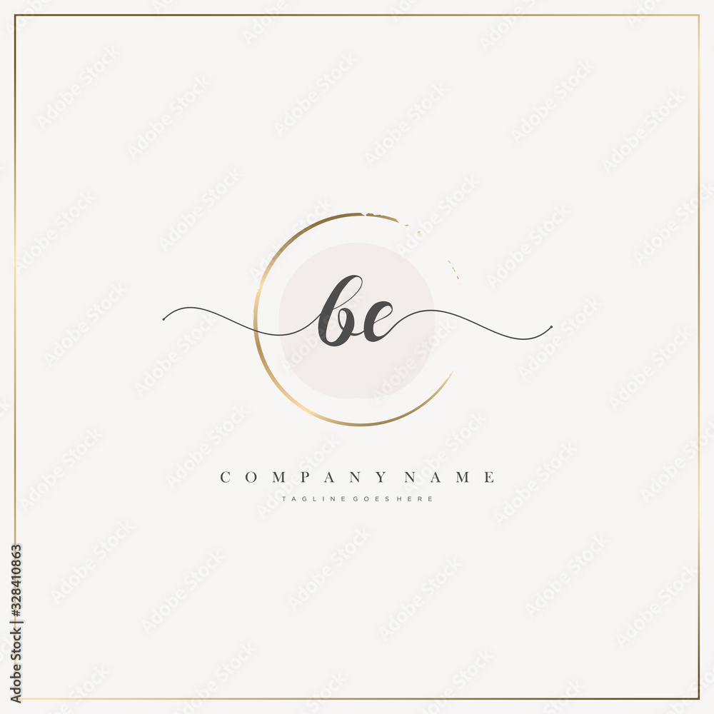 BC Initial Letter handwriting logo hand drawn template vector, logo for ...