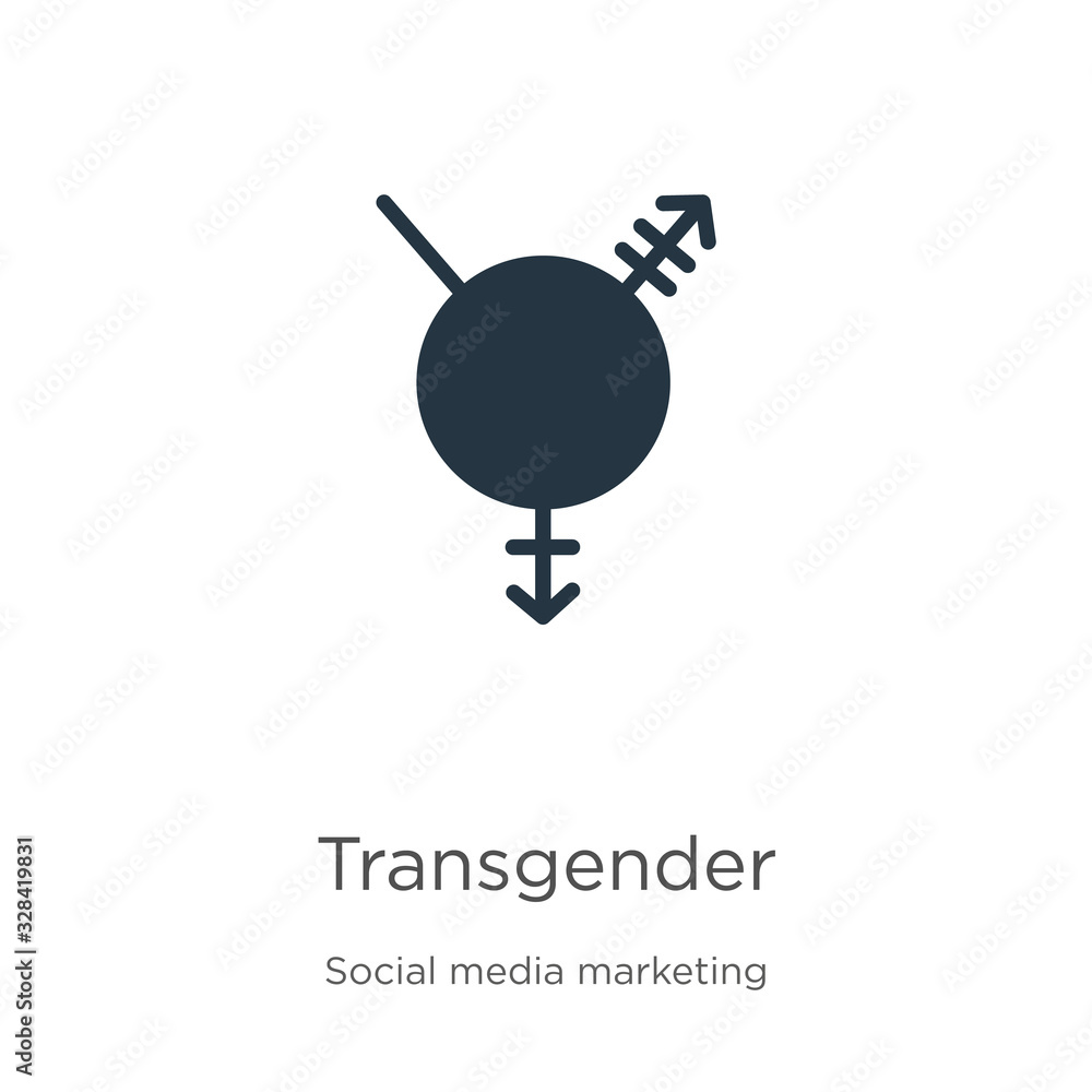 Transgender symbol icon vector. Trendy flat transgender symbol icon ...