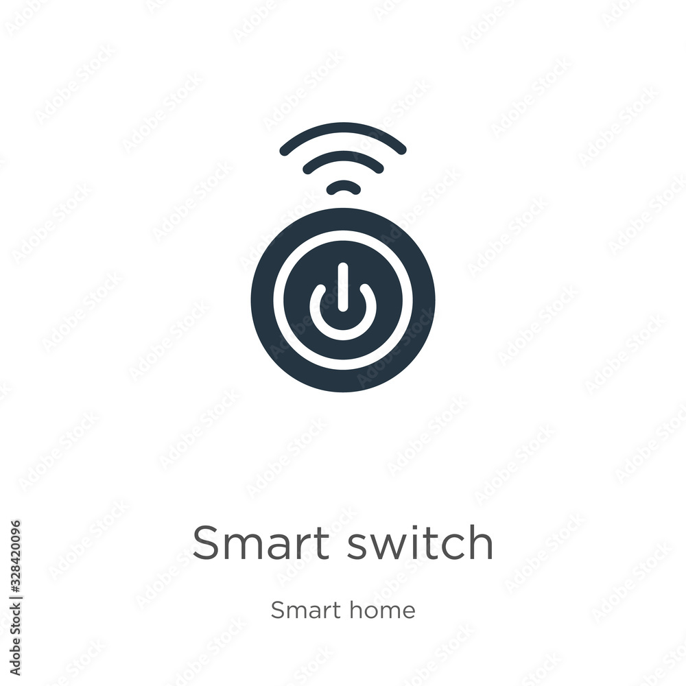Smart switch icon vector. Trendy flat smart switch icon from smart home ...