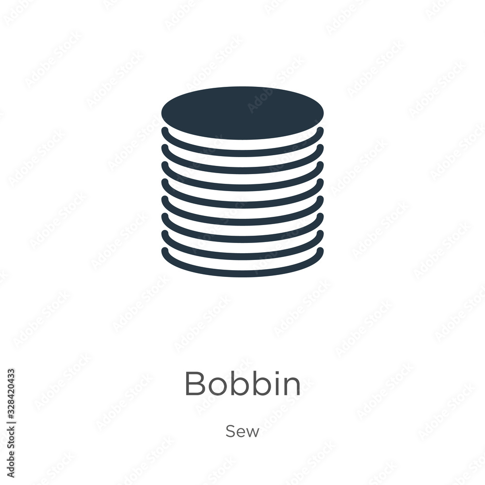 Bobbin icon vector. Trendy flat bobbin icon from sew collection ...