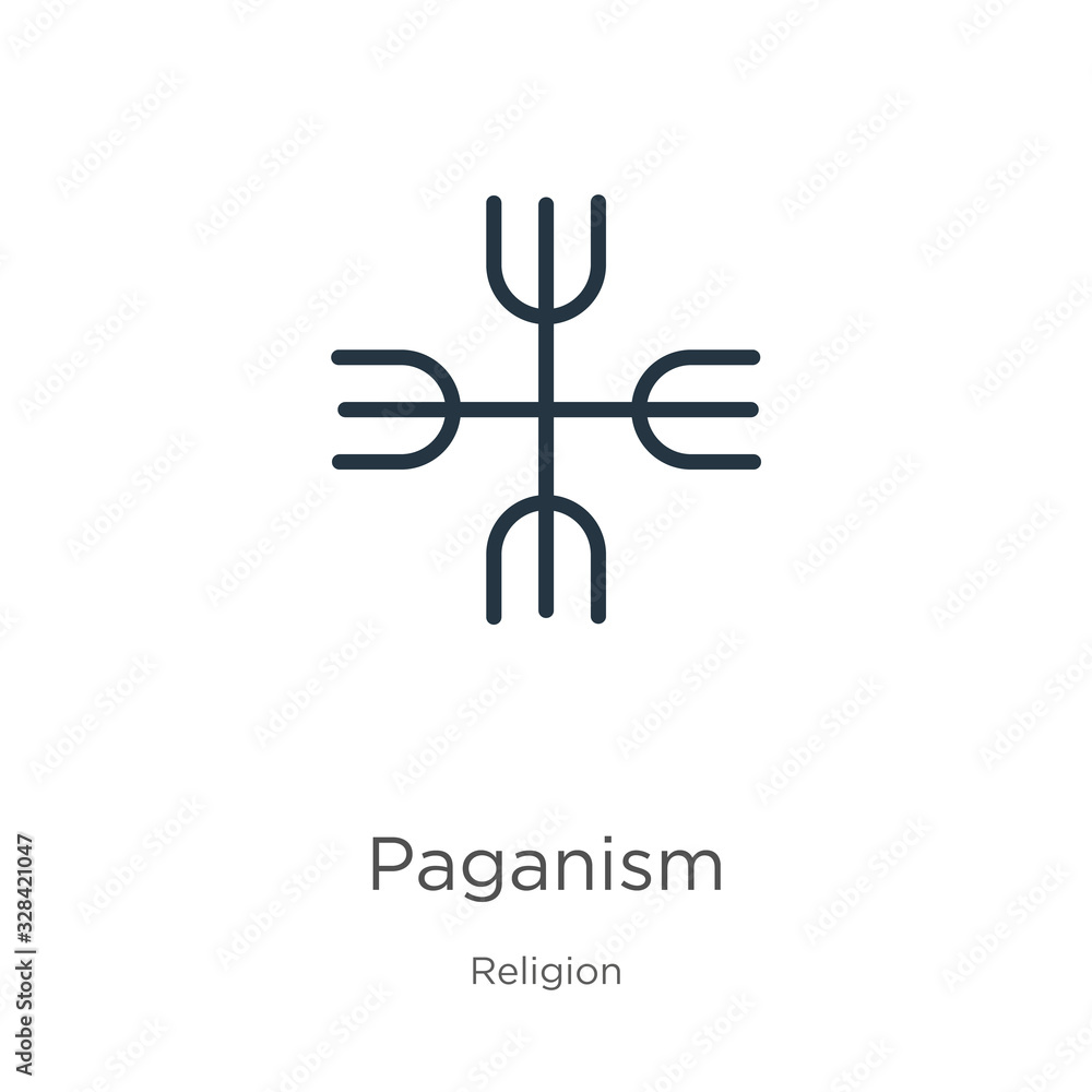 Paganism icon vector. Trendy flat paganism icon from religion ...