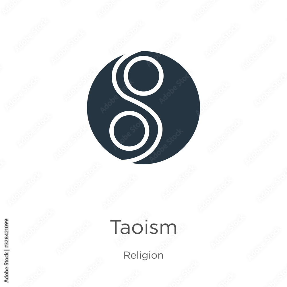 Taoism icon vector. Trendy flat taoism icon from religion collection ...