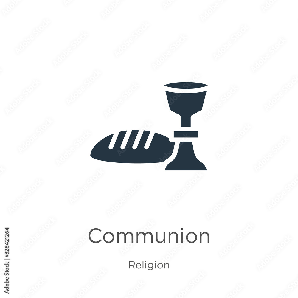 Communion icon vector. Trendy flat communion icon from religion ...