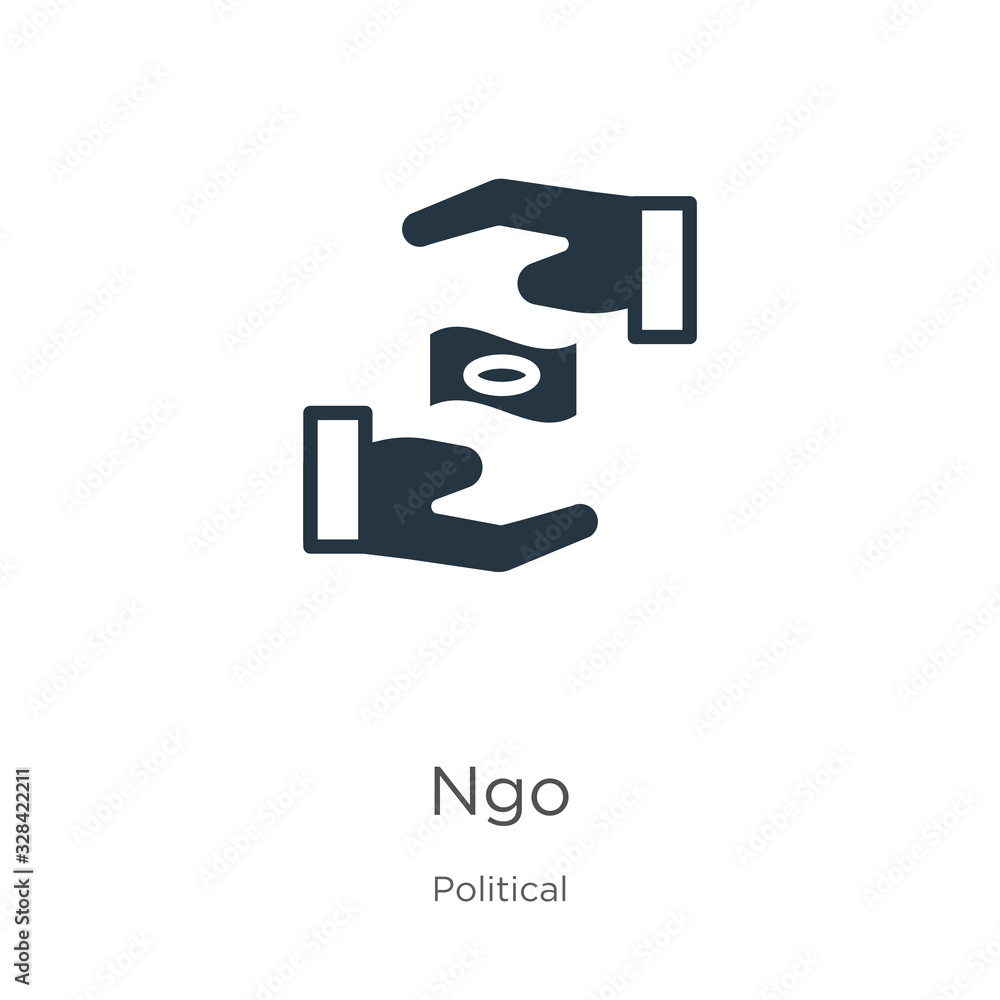 Ngo icon vector. Trendy flat ngo icon from political collection ...