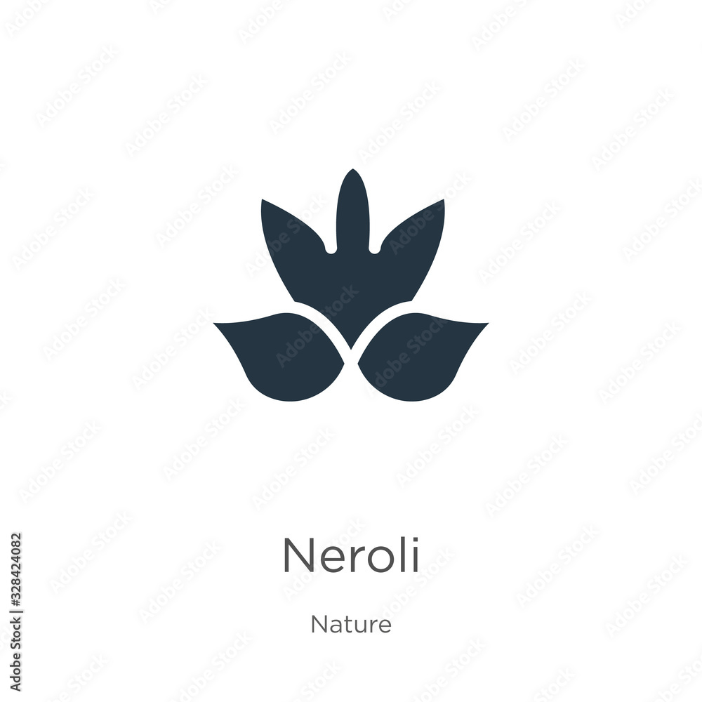 Neroli icon vector. Trendy flat neroli icon from nature collection ...