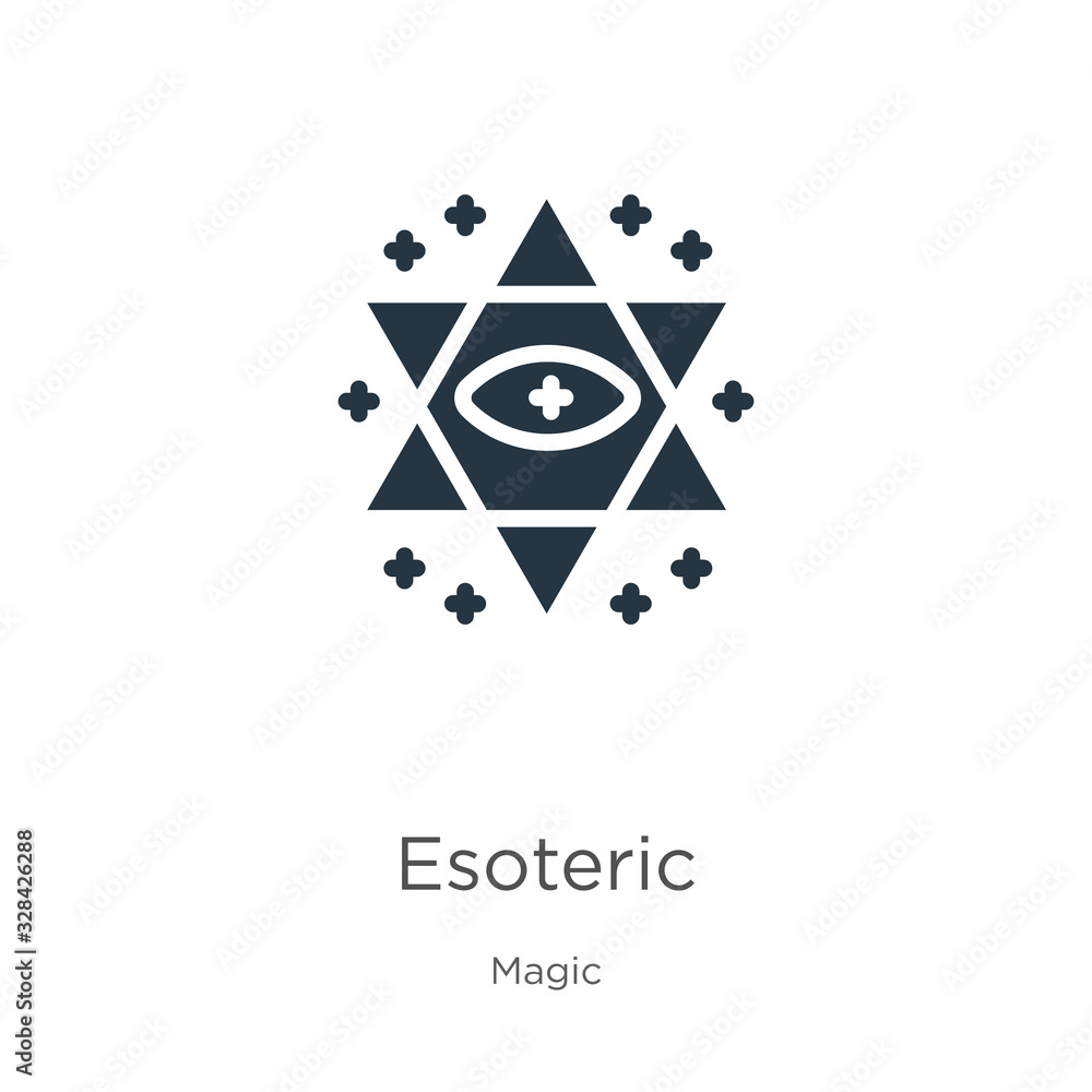 Esoteric icon vector. Trendy flat esoteric icon from magic collection ...