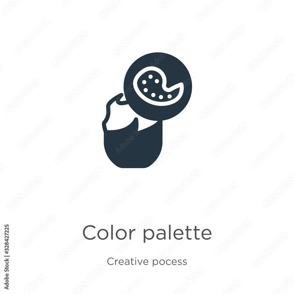 Color palette icon vector. Trendy flat color palette icon from creative ...