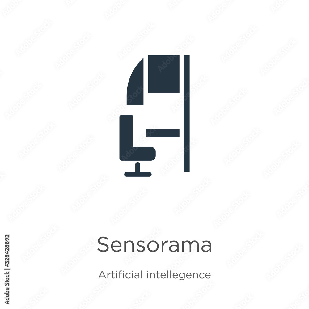 Sensorama icon vector. Trendy flat sensorama icon from artificial ...