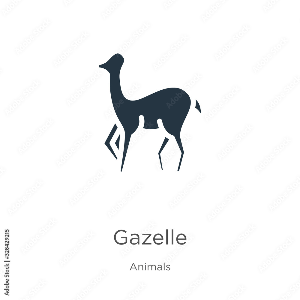 Gazelle icon vector. Trendy flat gazelle icon from animals collection ...