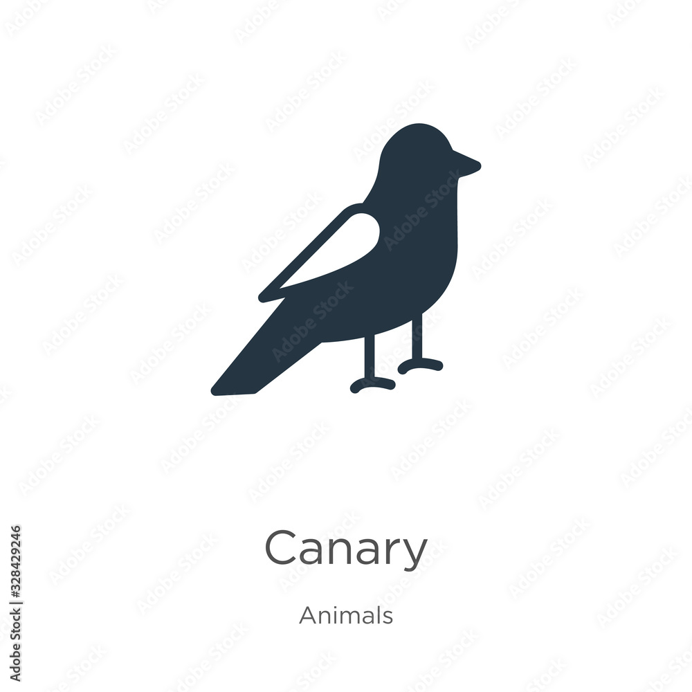Canary icon vector. Trendy flat canary icon from animals collection ...