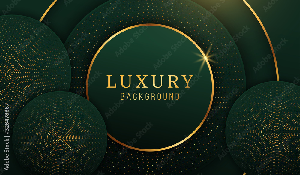 Modern luxury gold circle background, abstract design elements Stock ...