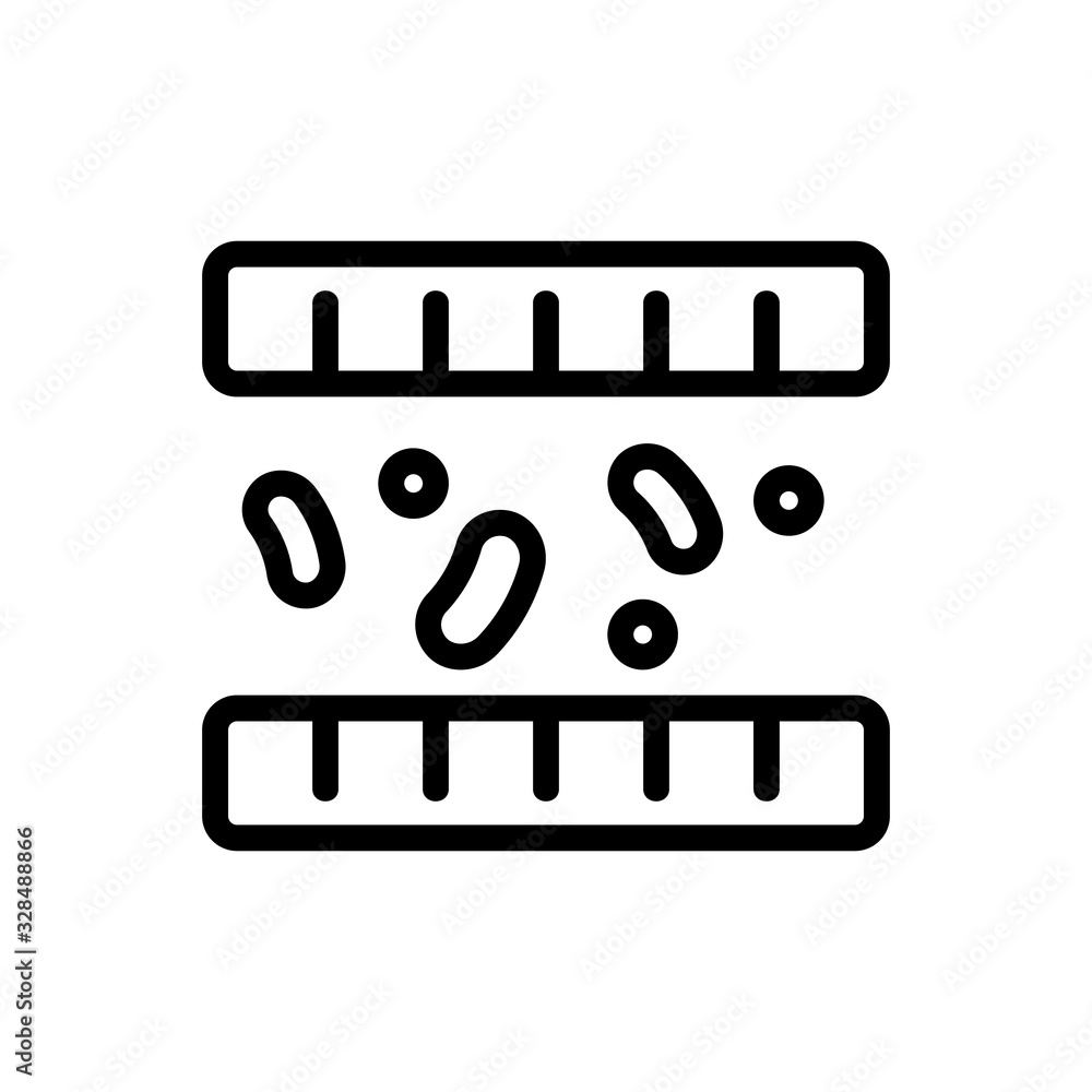 useful probiotic vector icon. Thin line sign. Isolated contour symbol ...