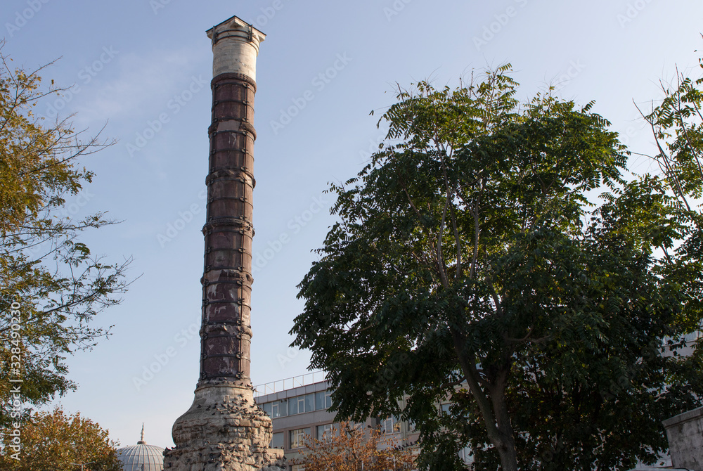 The Column of Constantine also known as the Burnt Stone or the Burnt ...