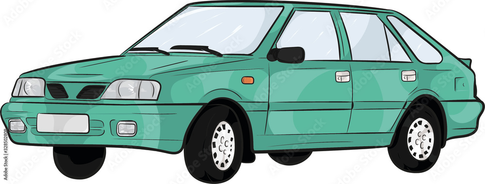 cartoon car,classic,historic,polish,fast,speed Stock Illustration ...