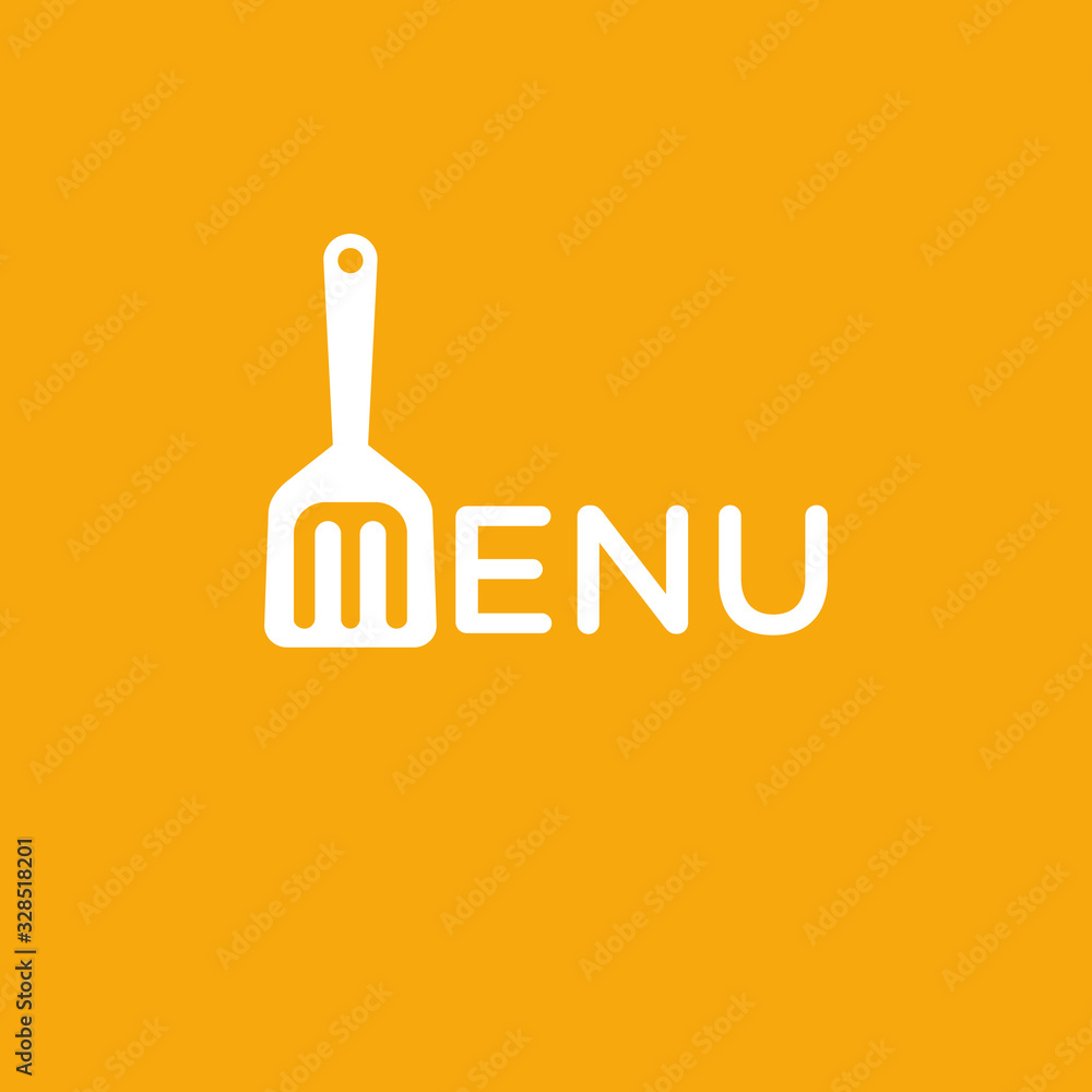 simple Menu logo design Stock Vector | Adobe Stock