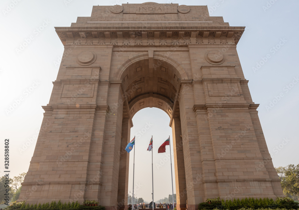 India Gate (originally the All India War Memorial) in New Delhi, India ...