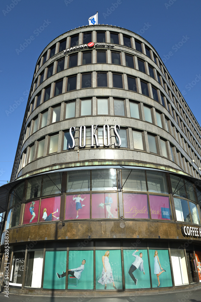 FINLAND, HELSINKI - JUNE 30, 2019: Original Sokos Hotel Vaakuna and ...