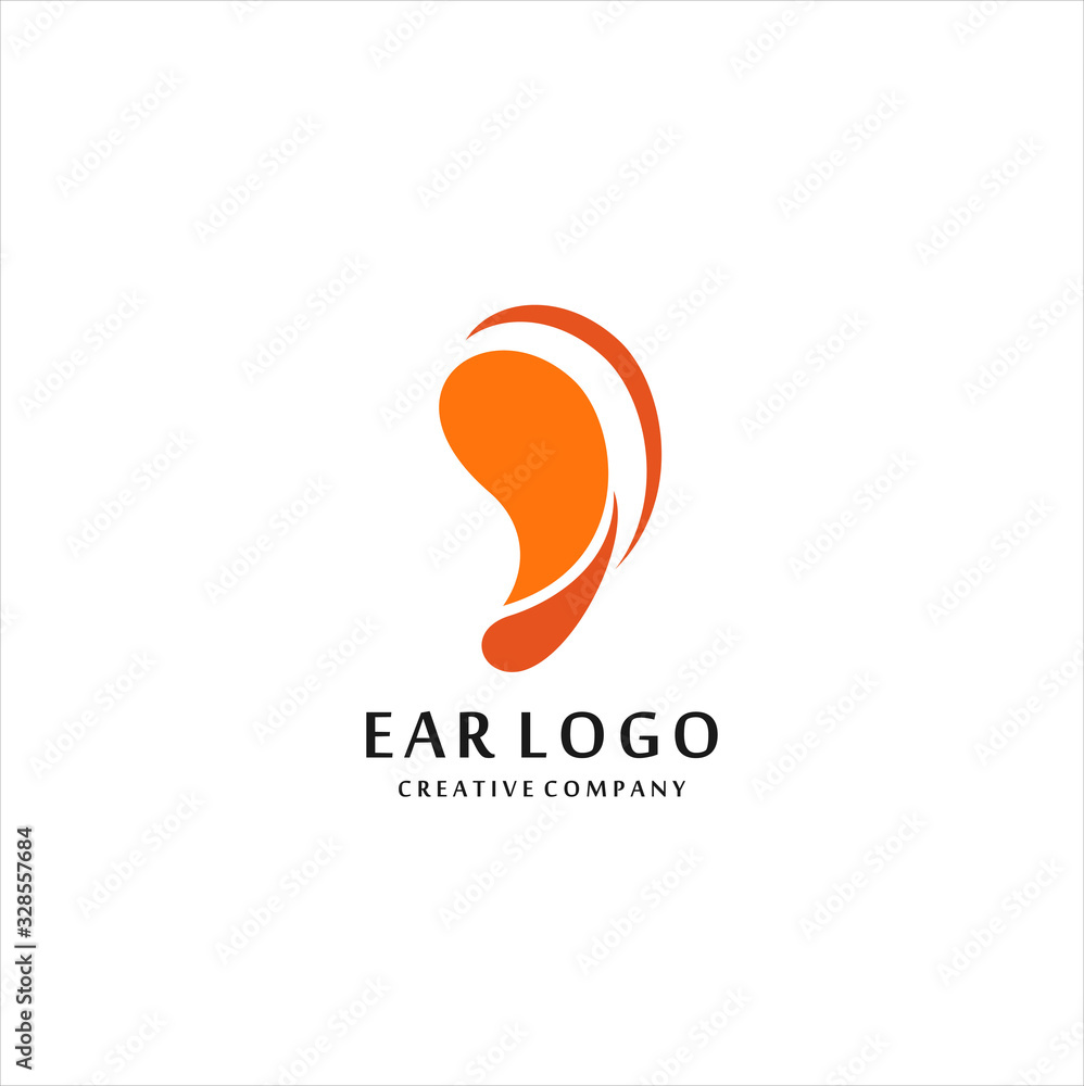 Ear Icon Logo Vector Symbol. Hear Icon vector de Stock | Adobe Stock