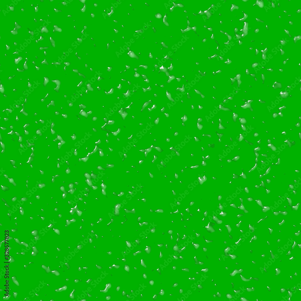 Water drops texture on green screen - Seamless render illustration ...