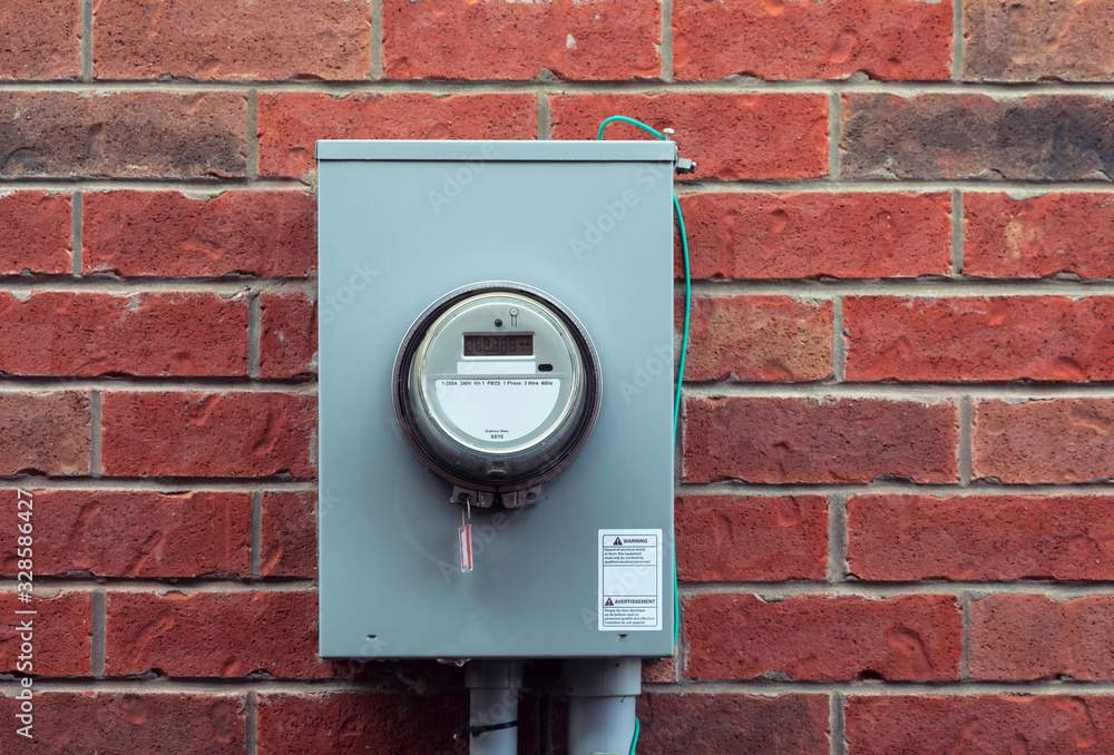 Electricity hydro power electric energy smart meter Stock Photo | Adobe ...