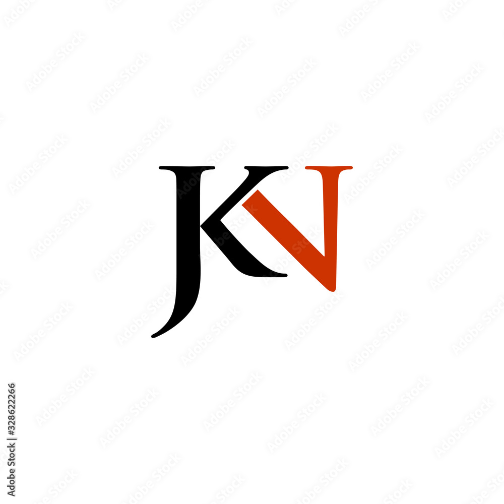 simple letter JKN logo design vector Stock Vector | Adobe Stock