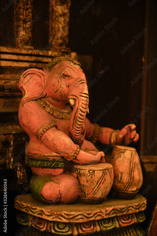 Antique lord ganesha statue in museum Stock Photo | Adobe Stock