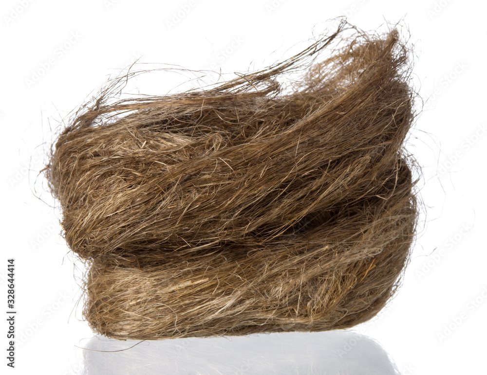 Hemp fiber from durable natural plant sativa threads as nature material ...
