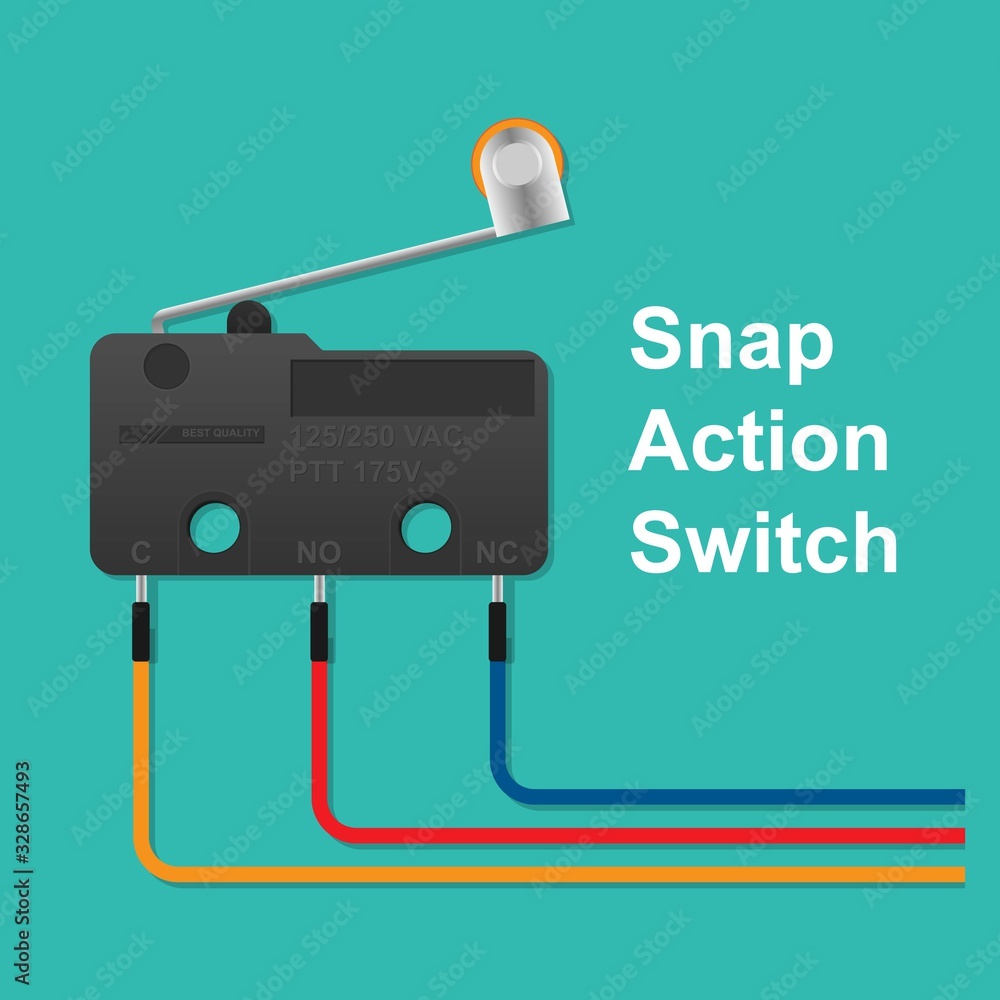 limit switch or micro switch for sensing and detection control Stock ...