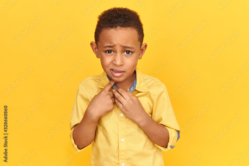 Frightened Black Child