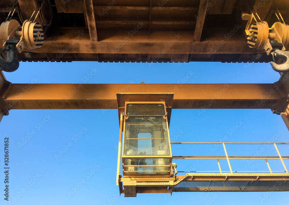 Large Gantry Crane at Ubonrat Dam, khonkaen, Thailand. Stock Photo ...