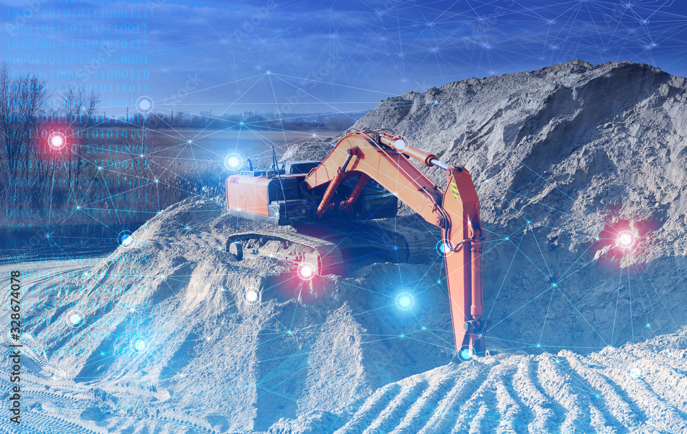 human-free construction, automatic production and control of excavator ...