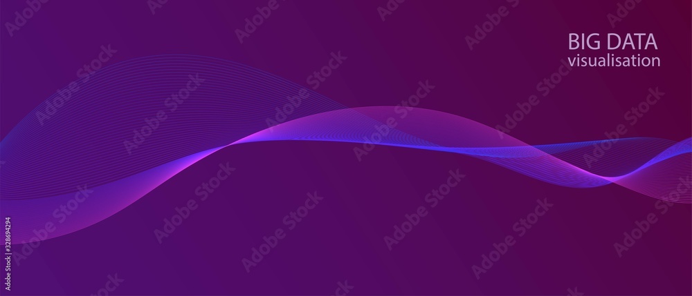 Punk Gradient Overlay. Futuristic Vector Equalizer. Blue Purple Pink ...