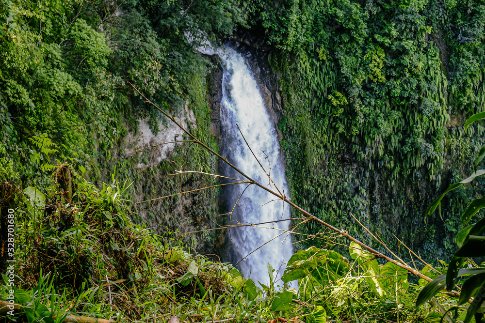 Hikong Bente falls in Lake Sebu, South Cotabato, Philippines. This is ...