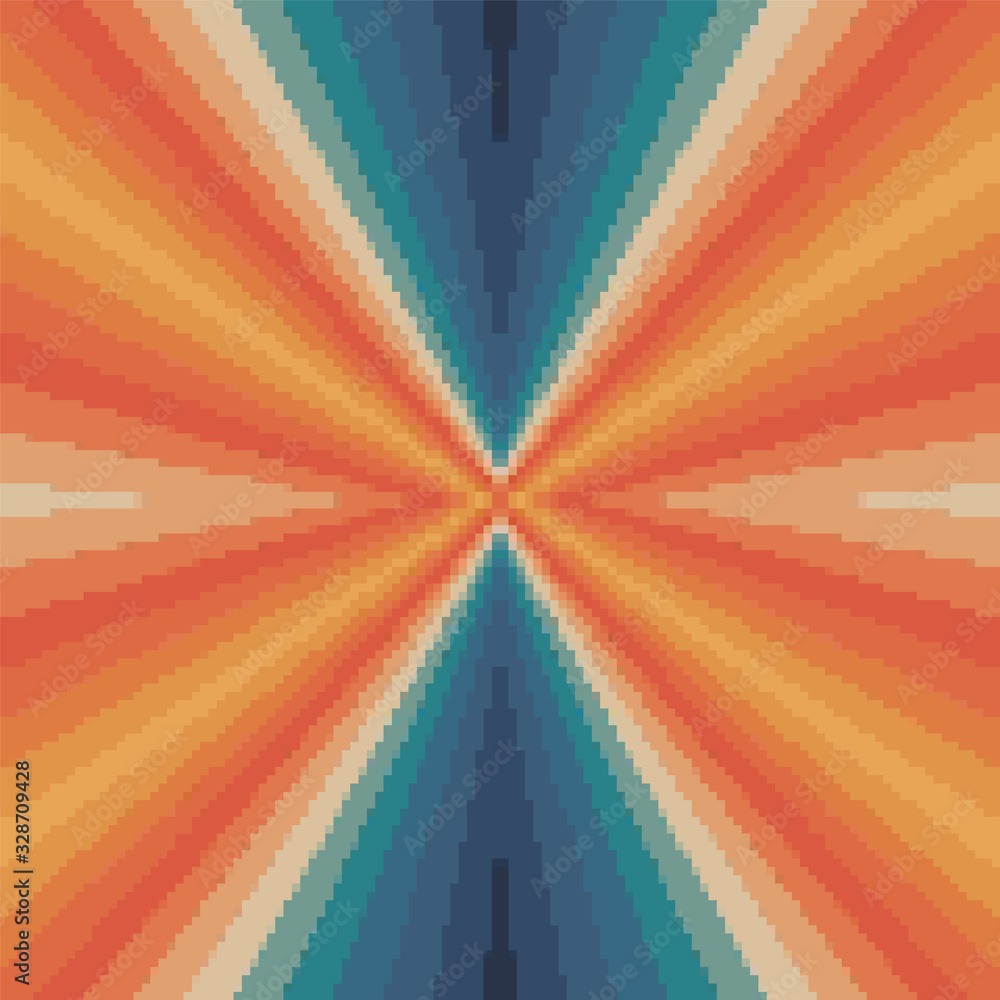 Vector pixel retro futuristic background. Retro Wallpapers. Seamless ...