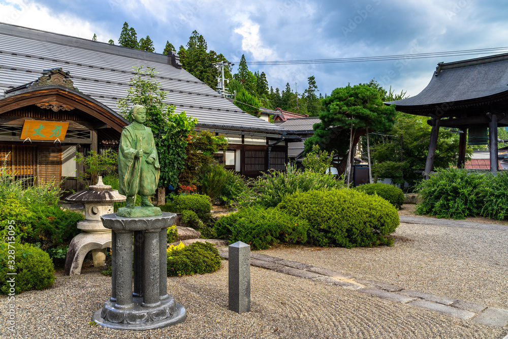 Temples and shrines part of Takayama's temple town (Teramachi) along ...