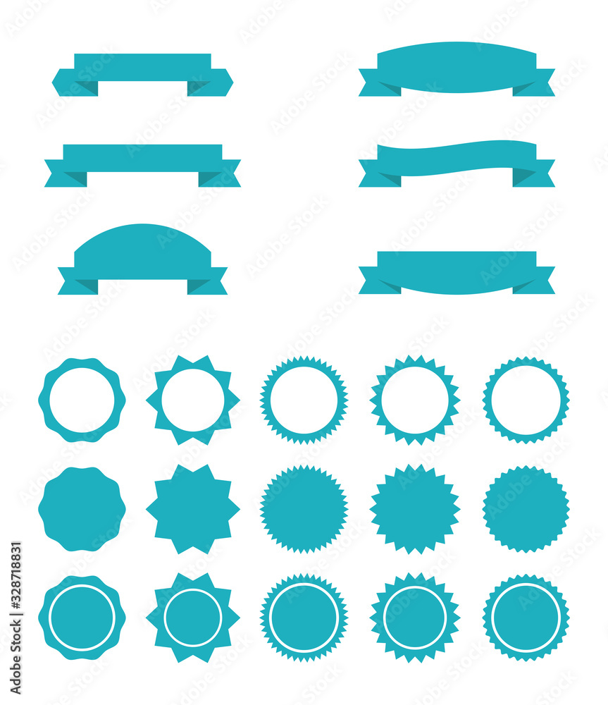 stickers and ribbons icon Stock Vector | Adobe Stock
