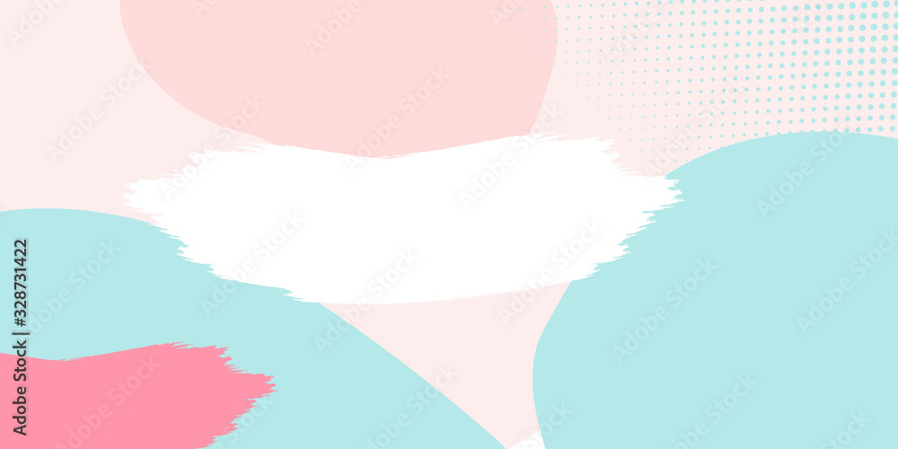 Peach pink tosca light white abstract memphis background. Vector ...