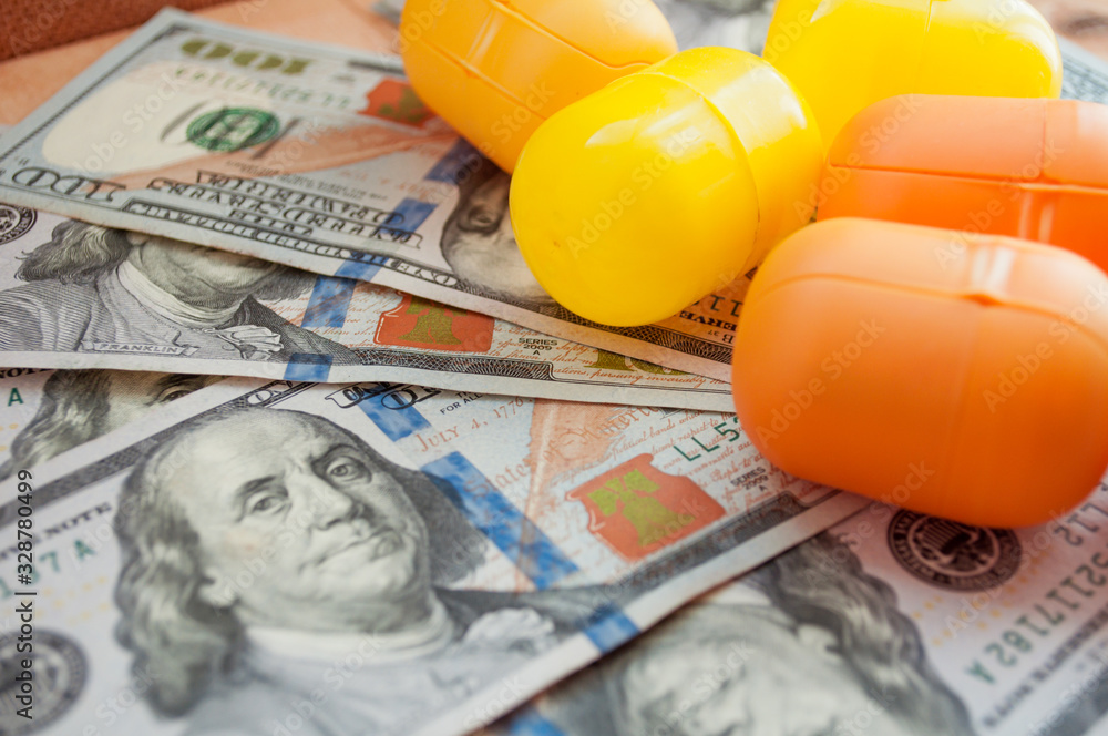 Money capsules from kinder surprises. Cash surprises. Unexpected finds ...